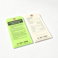 China Custom Waterproof Tear Resistant Plastic Hang Tag for Industrial Safety and Lockout Applications for sale