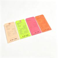 China Custom Waterproof Tear Resistant Plastic Hang Tag for Industrial Safety and Lockout Applications for sale