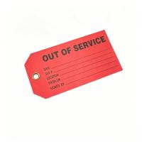 China Custom Waterproof PVC Equipment Status LOTO Safety Tag, Machine Maintenance Warning Tag for Lockout Tagout for sale