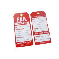 China Custom Waterproof PVC Equipment Status LOTO Safety Tag, Machine Maintenance Warning Tag for Lockout Tagout for sale