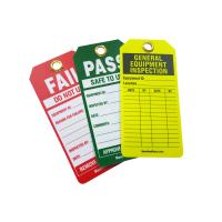 China Custom Waterproof PVC Equipment Status LOTO Safety Tag, Machine Maintenance Warning Tag for Lockout Tagout for sale