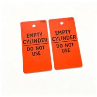 China Custom Waterproof PVC Empty Cylinder Do Not Use LOTO Safety Tag, Gas Cylinder Equipment Warning Tag for Lockout Tagout for sale