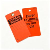 China Custom Waterproof PVC Empty Cylinder Do Not Use LOTO Safety Tag, Gas Cylinder Equipment Warning Tag for Lockout Tagout for sale