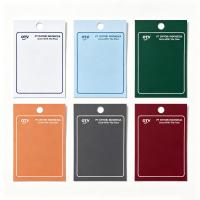 China Custom Synthetic Paper Hang Tags for Clothing Bedding Set, Gold Embossed Biodegradable Printed Swing Tag for sale