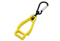China Multi Color Plastic Glove Clip with Carabiner Hook, Safety Work Glove Holder Keeper for Construction Worker for sale