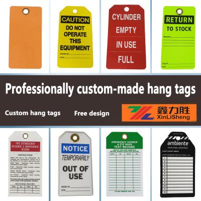 China Custom Lockout Tag, Waterproof Lockout Hanging Tags Custom Logo For Industrial Lockout Tagout Warning for sale