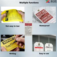 China Custom Lockout Tag, Waterproof Lockout Hanging Tags Custom Logo For Industrial Lockout Tagout Warning for sale