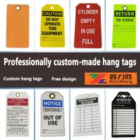 China Industrial Custom Printed Lockout Tag, Die Cut Lockout Tags Custom Size For Equipment Safety Warning for sale