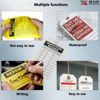 China Industrial Custom Printed Lockout Tag, Die Cut Lockout Tags Custom Size For Equipment Safety Warning for sale