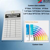 China Industrial Custom Printed Lockout Tag, Die Cut Lockout Tags Custom Size For Equipment Safety Warning for sale