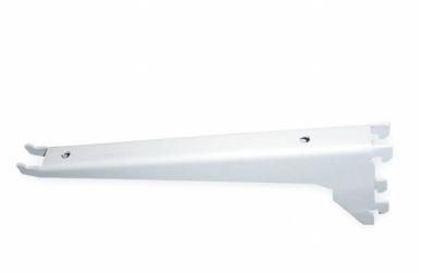 China Steel Metal Shelf Brackets 16 Gauge Powder Coated Finish White Medium Duty for sale