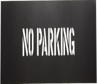 China Chemical Resistant No Parking Plastic Letter Stencils Durable Traffic Marking for sale