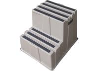China Plastic HDPE Anti Slip Two Step Step Stool Home Hospital Use for sale