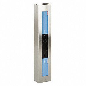 China Silver Coated Disposable Glove Dispenser , Vertical Glove Medical Glove Dispenser for sale