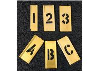China A - Z 46pcs Brass Interlocking Number Stencils Marine Use for sale