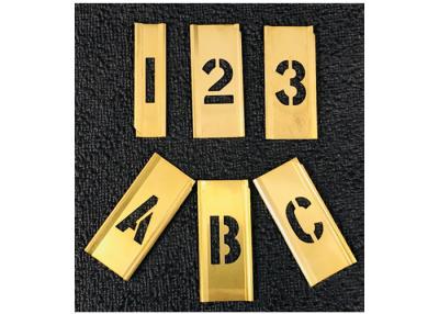China A - Z 46pcs Brass Interlocking Number Stencils Marine Use for sale