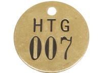 China General Purpose Brass Interlocking Number Stencils 3/16
