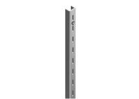 China Finish Galvanized Silver Metal Shelving Accessories Single Slotted For Wall Upright Shelf for sale