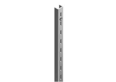 China Finish Galvanized Silver Metal Shelving Accessories Single Slotted For Wall Upright Shelf for sale