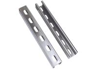 China Wall Mounted Adjustable Metal Shelving Accessories Double Slotted Standard for sale