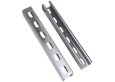 China Wall Mounted Adjustable Metal Shelving Accessories Double Slotted Standard for sale