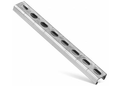 China Heavy Duty Slotted Steel Bar Superior Corrosion Prevention With Pre - Galvanized Finish for sale