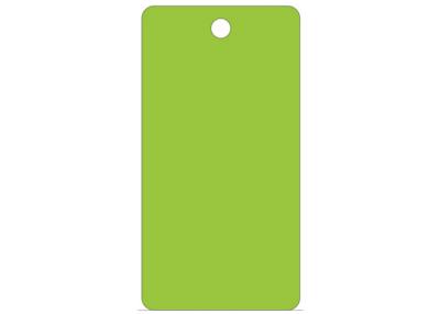 China Blank Safety Lockout Tags Hi - Visibility Fluorescent Greenardstock Material for sale
