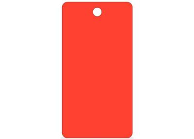 China Blank Pure Color Lockout Plastic Safety Tag Hi - Visibility Fluorescent Green Cardstock for sale