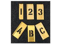 China Customized Standard Brass Interlocking Stencils For Paint Print Gold Color for sale