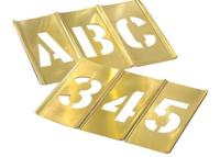 China Hand Tools Brass Interlocking Stencils Clean Up Easily With Paint Solvent for sale