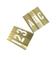China Standard Brass Metal Alphabet Stencils Customized For Paint Printing for sale