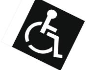 China Wheelchair Handicap Symbol PVC Stencil Flexible And Sturdy Reusable Long Service Life for sale