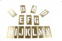 China Brass Adjustable Letter And Figure Stencil Set For Paint for sale