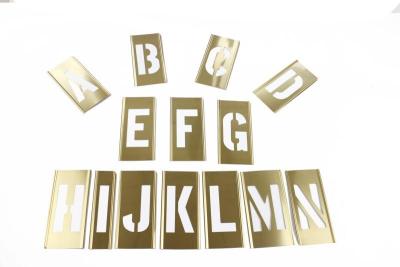 China Brass Adjustable Letter And Figure Stencil Set For Paint for sale