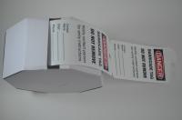 China Width 7.62cm PVC Danger Safety Lockout Tags Industry Equipment Locked for sale