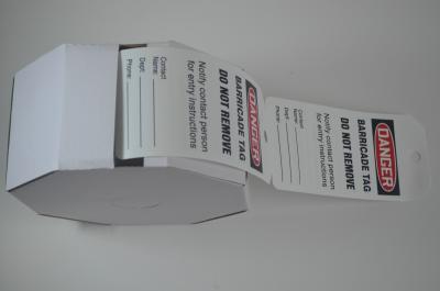 China Width 7.62cm PVC Danger Safety Lockout Tags Industry Equipment Locked for sale