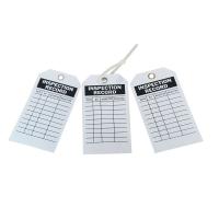 China PVC Lockout Plastic Safety Tag 10Pcs Fire Extinguisher Record Tag for sale