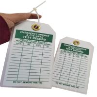 China OSHA 1910.145 PVC Plastic Lockout Inspection Record Tag for sale