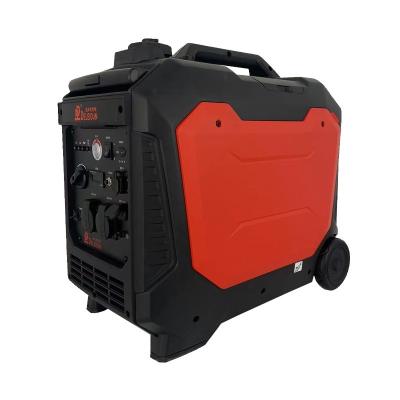 China Small Silent Petrol Generator Set 3.8kW Portable Inverter Gasoline Generator 141cc 12L Tank for sale