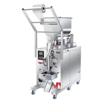 China PLC Automatic Liquid Food Packaging Machine 3-100ml Filling Range 33-37 Packs/Minute 220V Stainless Steel for sale
