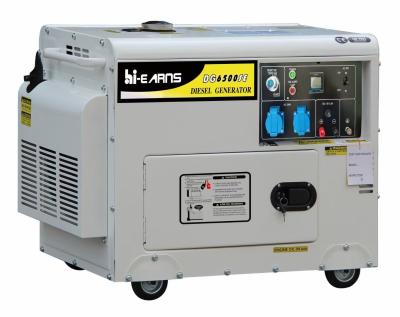 China 6kW Single Phase Silent Diesel Generator DG8500SE 230V Electric Start 16L Tank for sale