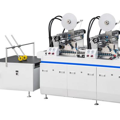 China Automatic Multi-Head Double-Sided Tape Machine with 4 Pasting Heads and Dual-Station Design for Cardboard Packaging for sale