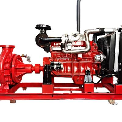 China High Pressure Fire Fighting Water Pump with Diesel Engine 2-Power System for Emergency Fire Protection for sale