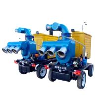 China Large Flow Self Priming Mobile Diesel Pump Truck 800-1000m³/H 80m Head Water Treatment Readycome for sale