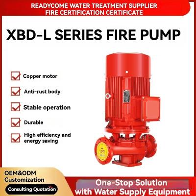 China Electric XBD Vertical Single Stage Fire Fighting Pump Set 2900r/min with 220/380V Three-Phase Power for Indoor Applications for sale