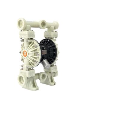 China QBK-40 Steel Fluoroplastic Lined Pneumatic Diaphragm Pump 60M Head 8m³/h Flow for Chemical Industry for sale