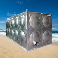 China SS304 Stainless Steel Water Tank 4-10mm Panel Thickness for Industrial Drinking Water Storage for sale