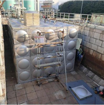 China Stainless Steel Water Tank SS304/316 100-5000L Capacity Industrial Storage with Modular Panel Design for sale
