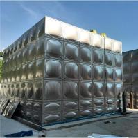 China Modular SUS304 Stainless Steel Water Tank 1m3 to 1000m3 Square Storage Tank for sale