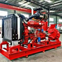 China Customized Diesel Engine Fire Pump Set with 20kg/CM² Pressure and 2-6 Pump Combinations for Indoor Water Supply for sale